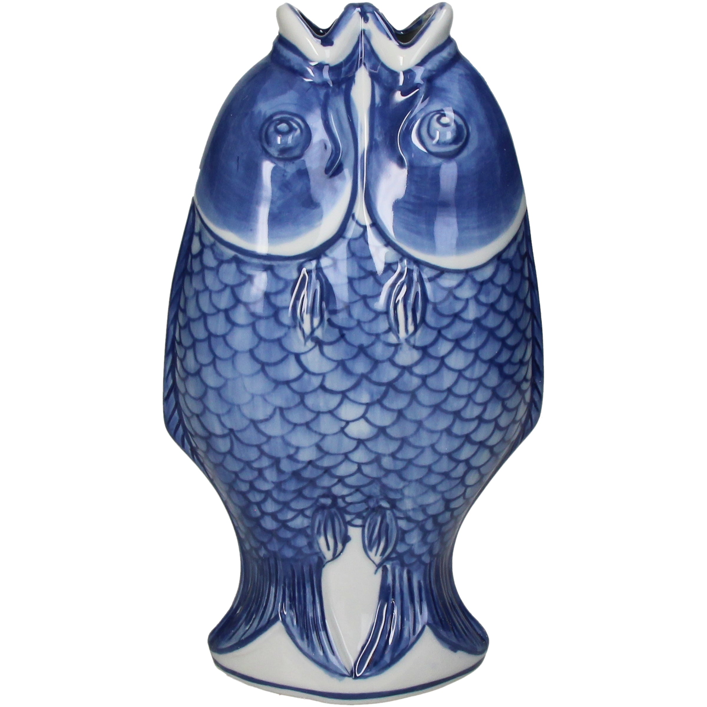 Porclain Blue Fish Vase – LNH Edit